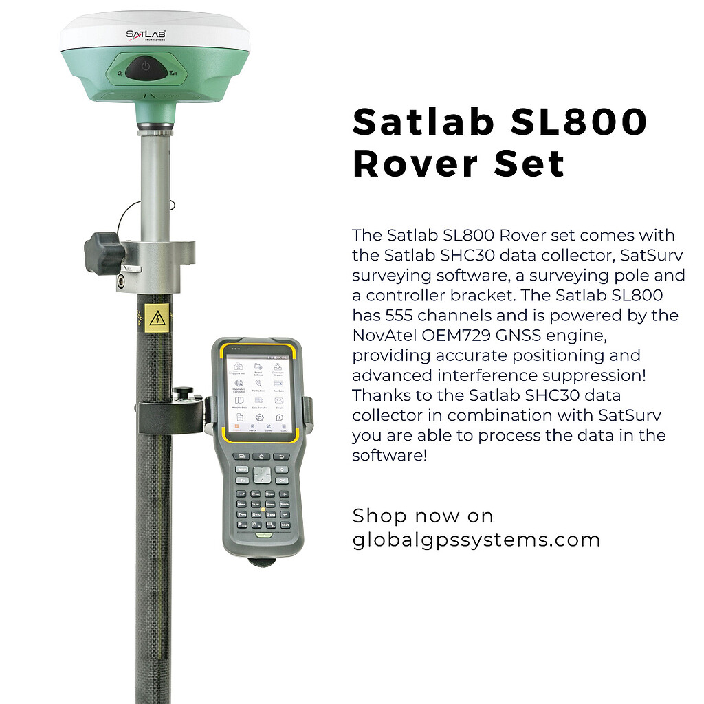 The Satlab SL800 Rover Set - News - Surveying Hub Community